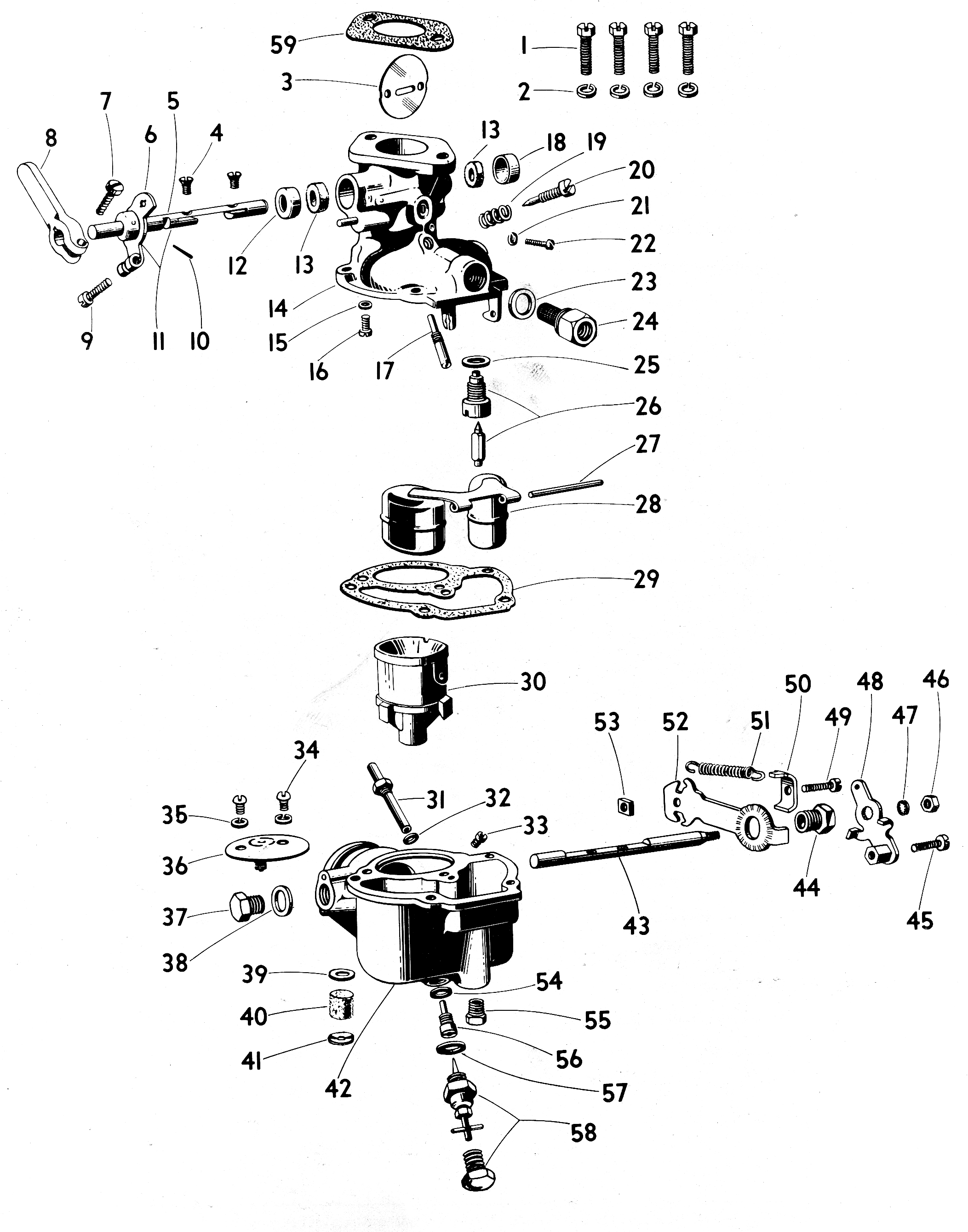 Zenith Carburetor Exploded Model Parts Kit Carbkitsource Sketch ...